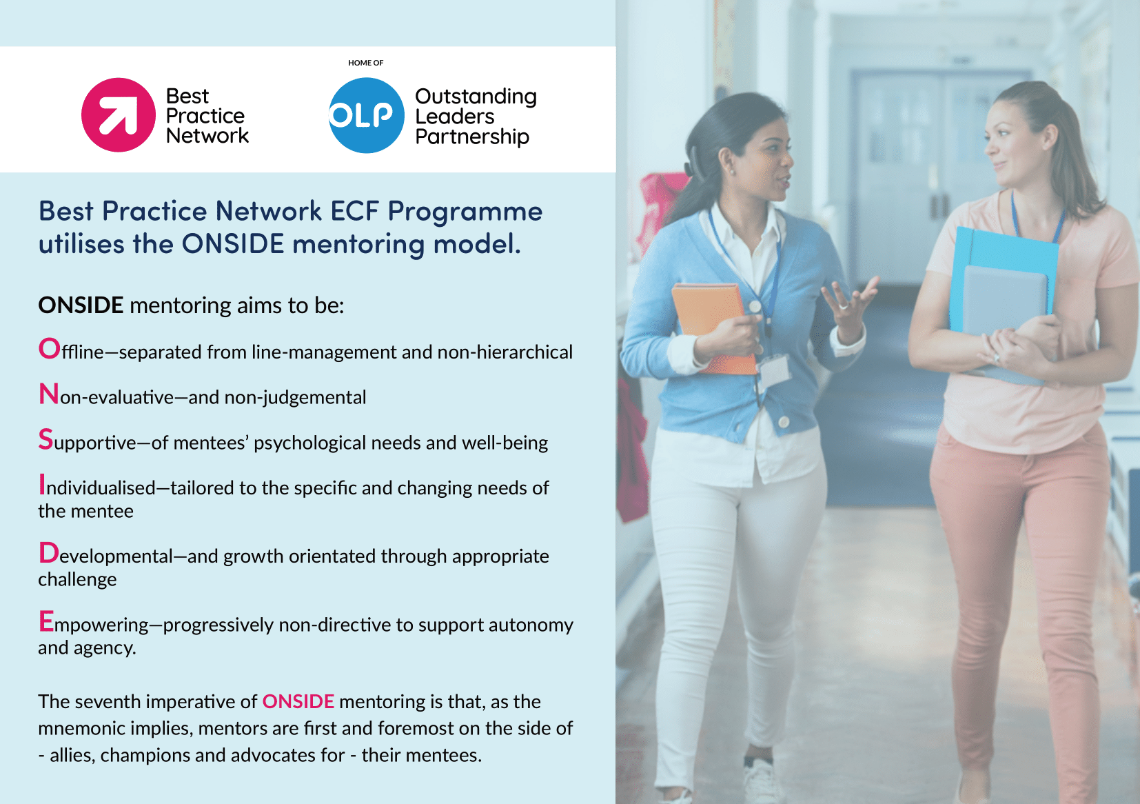 ECF Programme Overview for Early Career Mentors | Outstanding Leaders