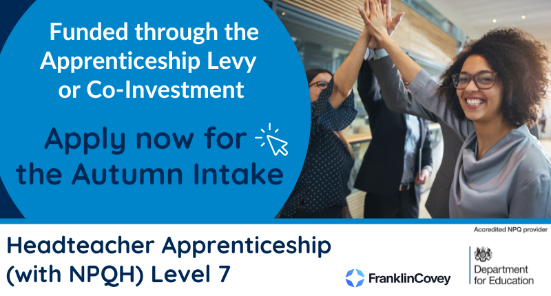 Headteacher Apprenticeship with NPQH | Outstanding Leaders