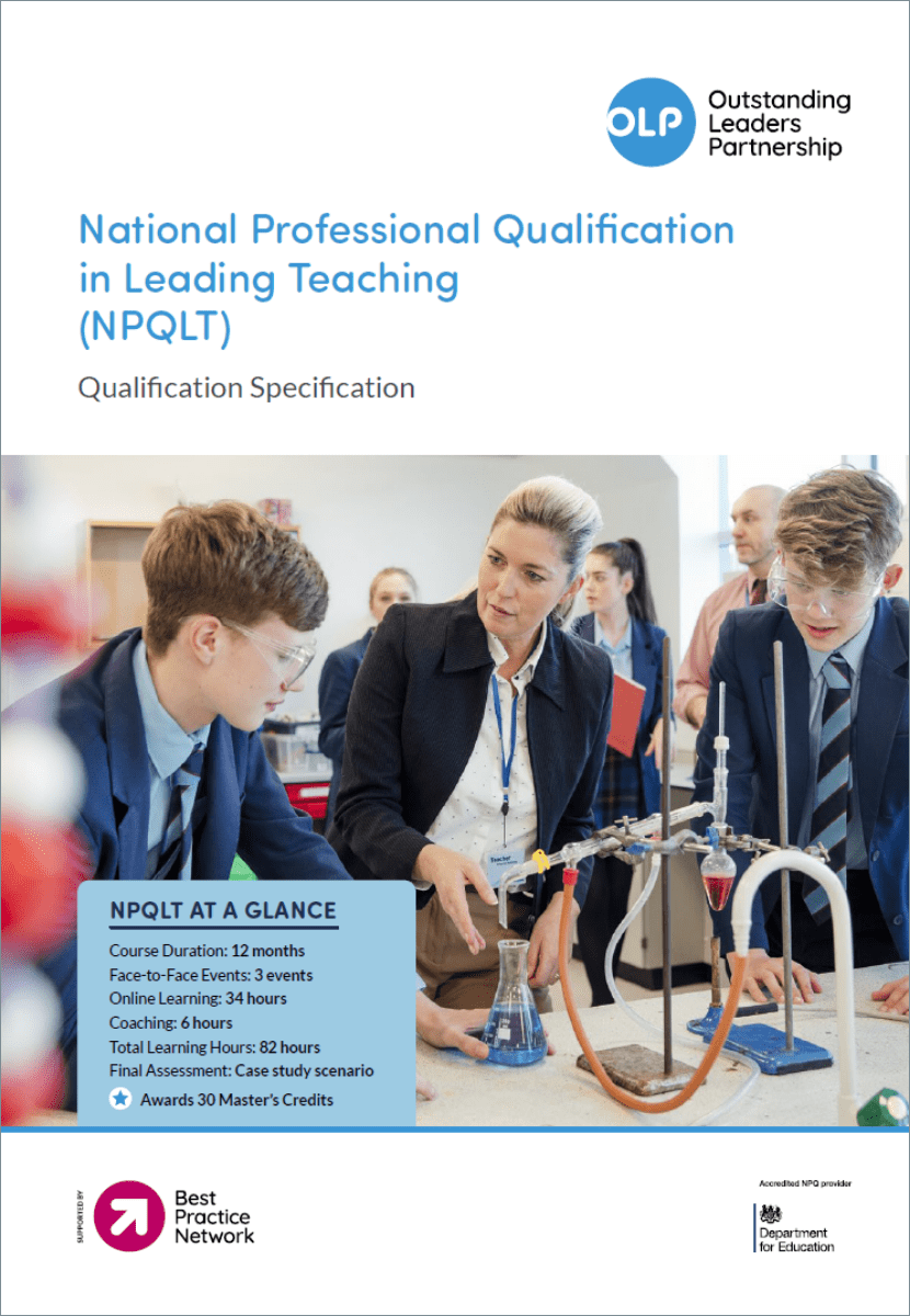 National Professional Qualification for Leading Teaching (NPQLT ...